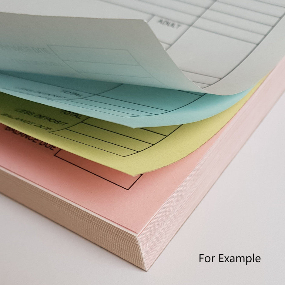 Quadruplicate NCR Pads (4 Part) - Custom Print - Sizes: A4, A5, DL, A6 ...